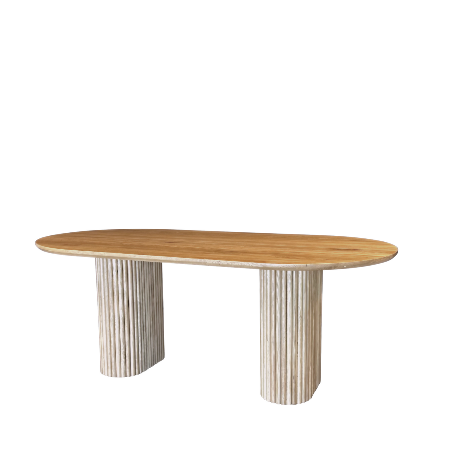 OVALI Oval Dining Table: Solid Wood Tables Handcrafted in Canada – ref.