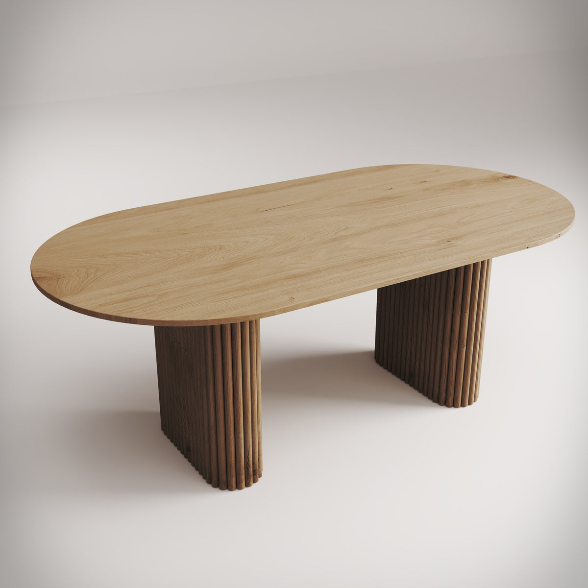 OVALI Oval Dining Table: Solid Wood Tables Handcrafted in Canada – ref.
