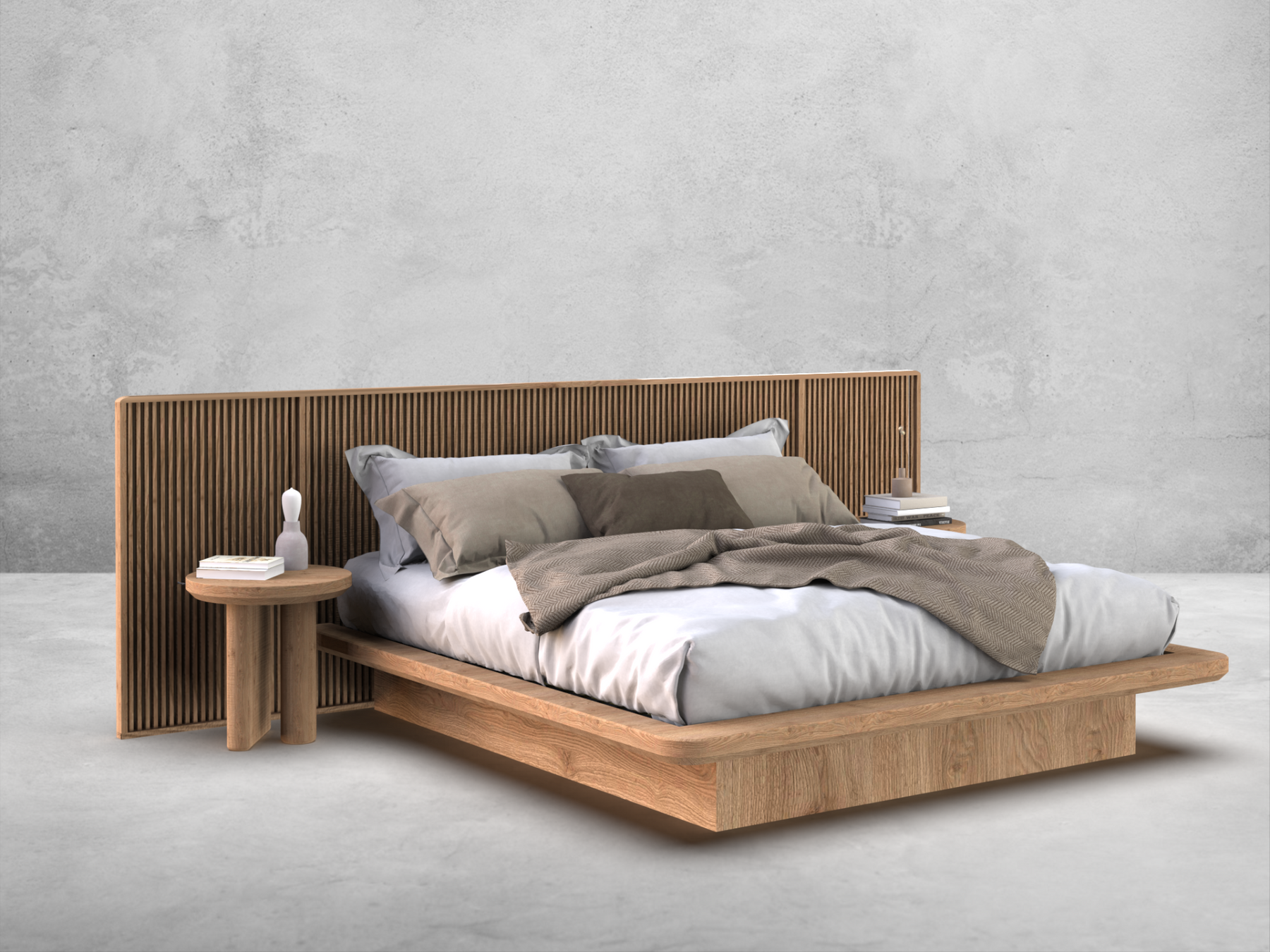 KALMA Bedframe - Customizable Hardwood Furniture Made in Québec | ref.